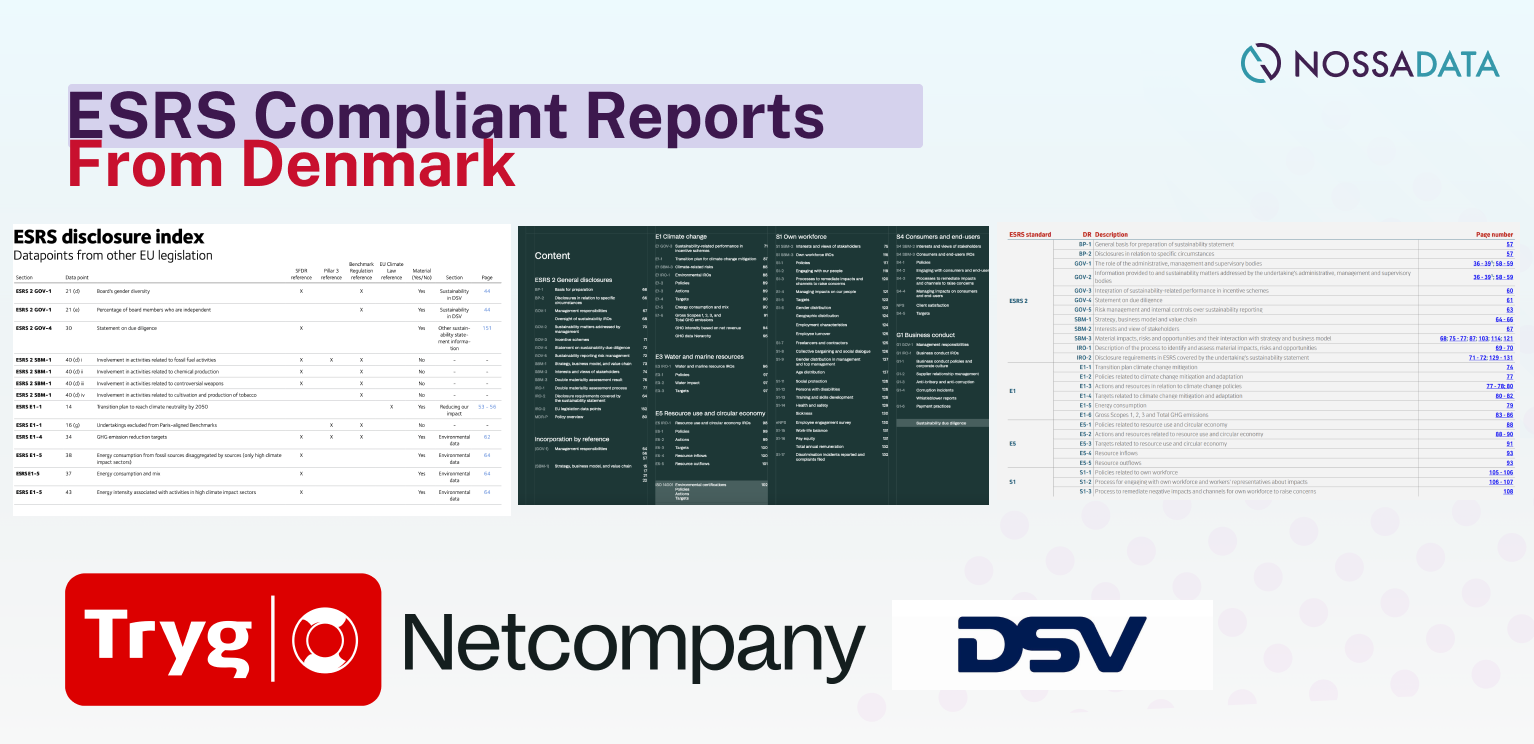 The First ESRS Compliant Reports: Examples from Denmark - ESG Simplified